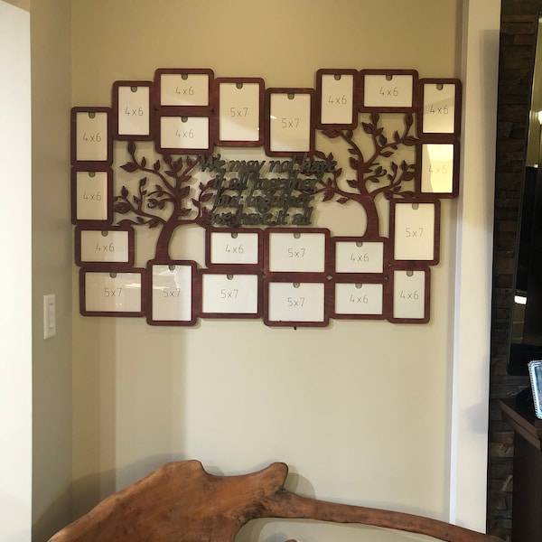 Large Family Tree Frame Personalized Picture Frame Collage Custom ...