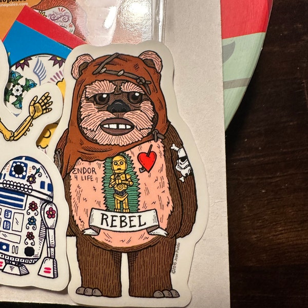 Rebel Ewok Die Cut Clear Vinyl Sticker - Etsy
