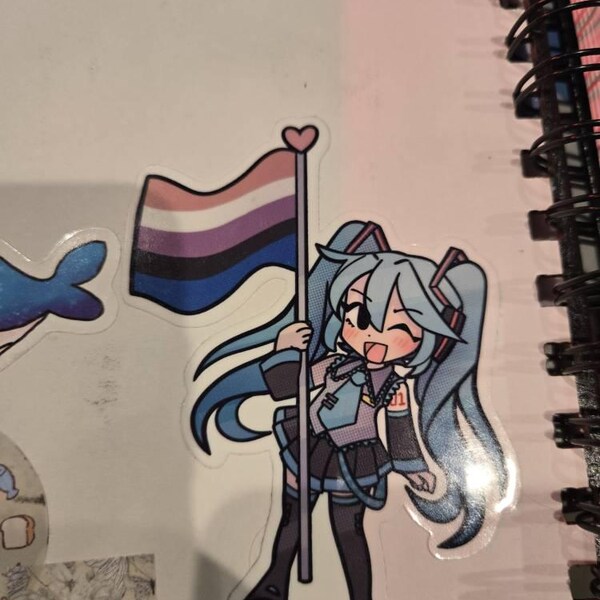 Teto Baguette Sticker | Kasane Teto, Vocaloid, Utauloid, Anime, Cute ...