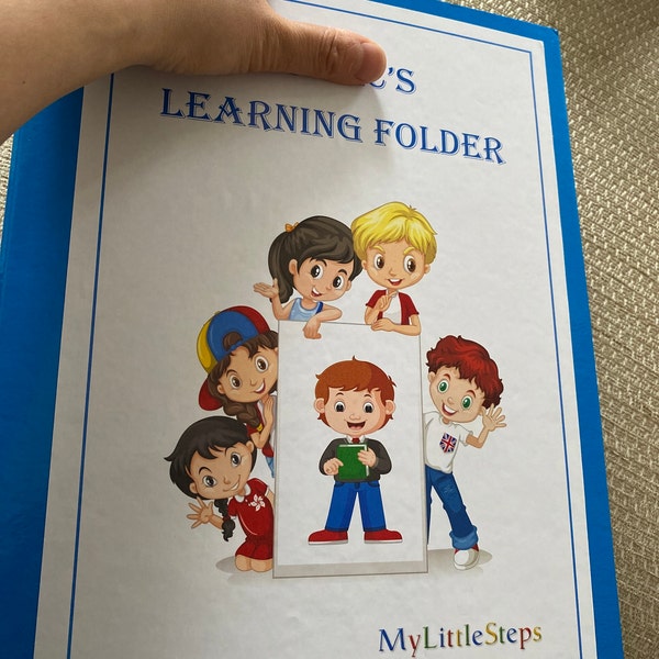 Toddler Learning Folder Nursery Learning Folder Preschool Activity ...