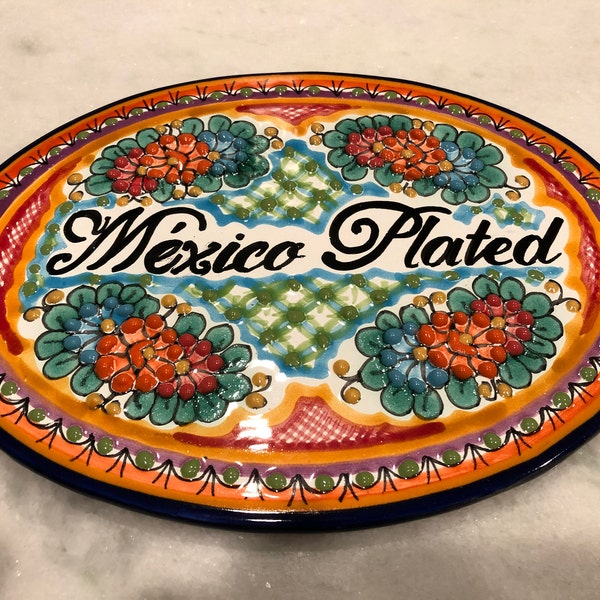 Personalized Talavera Tile House Sign: Handmade Welcome Plaque - Etsy