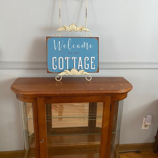WELCOME to Our COTTAGE SIGN, Cottage Signs, Cottage Decor, Cottage ...