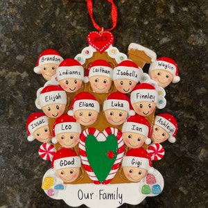 Personalized Snow Family of 12 Personalized Free - Etsy