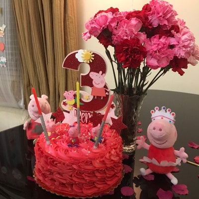 George Piggy Cake Topper - Etsy