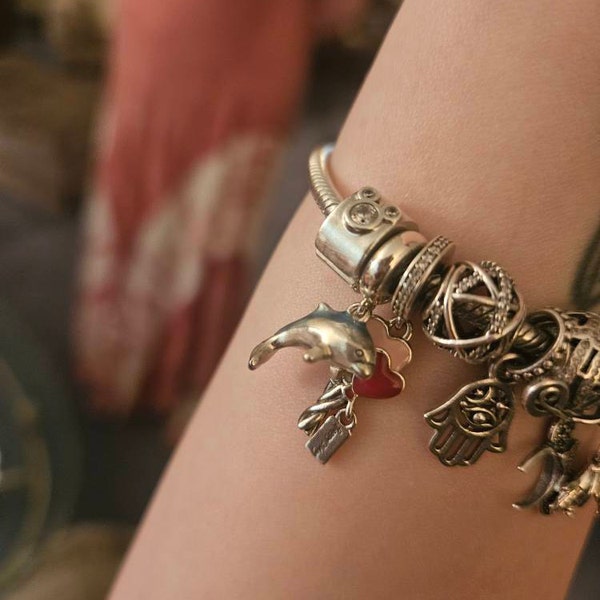 Pandora Rose ™, Rose Gold Airplane, Globe & Suitcase Triple Dangle ...