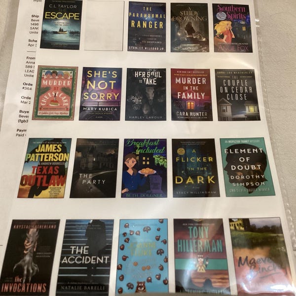 Custom Book Cover Sticker Sheet - Etsy