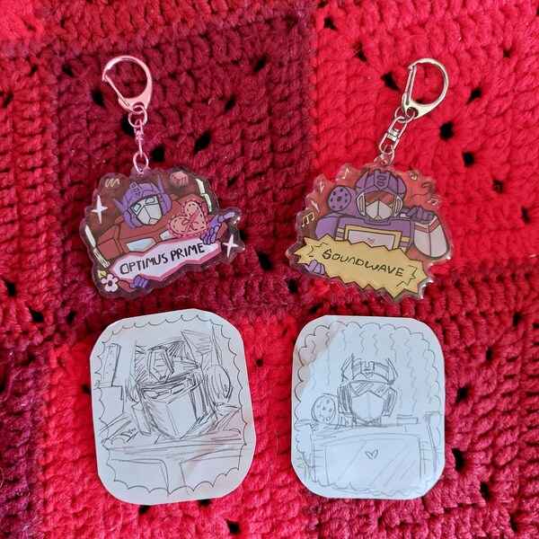 Transformers Valentines Keychains - Etsy