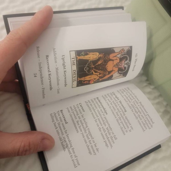 Mini Tarot Deck With Guidebook | Mini Tarot Cards With Full Rider Waite ...