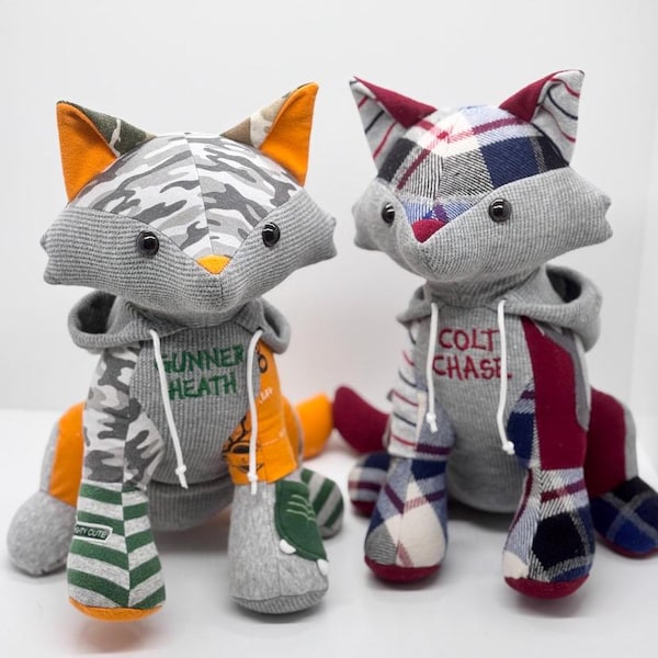 Memory Stuffed Animal Made Out of Outgrowing Baby Clothes, Memory Teddy ...