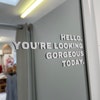 Mirror Affirmation Vinyl Decal, Hello. You're Looking Gorgeous Today ...