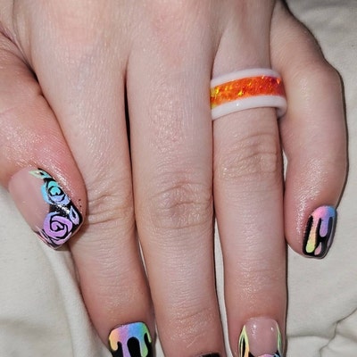 1776 Press on Nails 4th of July Nails USA Flag Independence Day Red ...