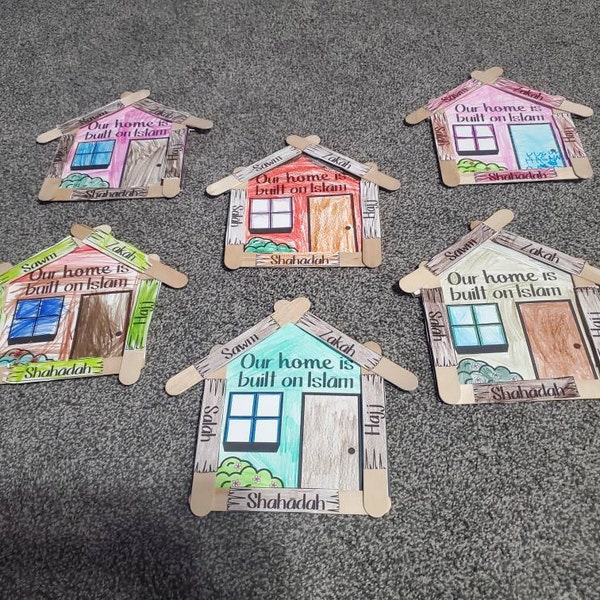 5 Pillars of Islām Kids Craft (printable) - Etsy