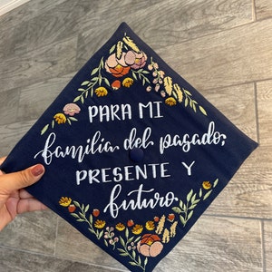 Embroidered Boho Graduation Cap Topper Grad Cap Decoration Topper ...