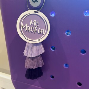 Bogg Bag Name Keychain Personalized Bag Charm Beach Tote - Etsy