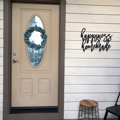Happiness is Homemade Sign, Happy Sign, Porch Decor, Welcome Decor ...