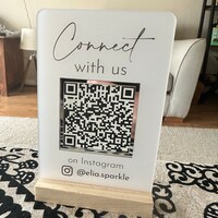 Mini QR Display Sign - Etsy