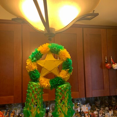 Philippines Traditional Christmas Bamboo Parol Lantern Star Ornament ...