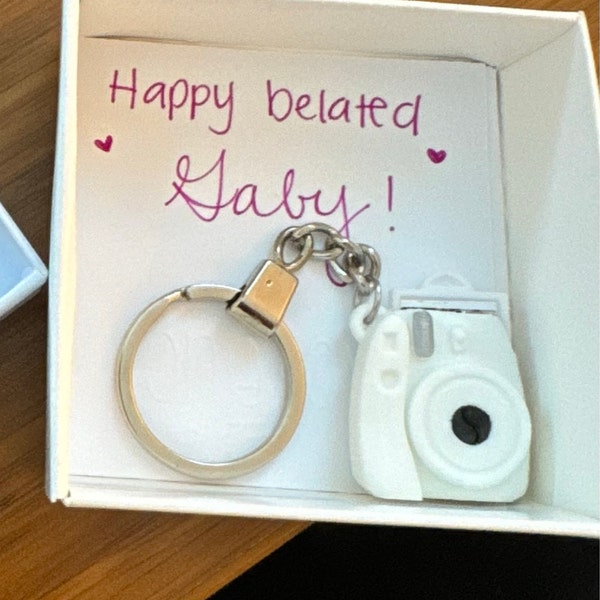 Mini Camera Keychain and Your Own Personalized Photo. Camera Keychain ...