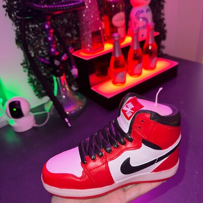 Retro 3s Sneaker Candle Fire Red 3 AJ3 Soy Candle Jordan 3 High Top ...