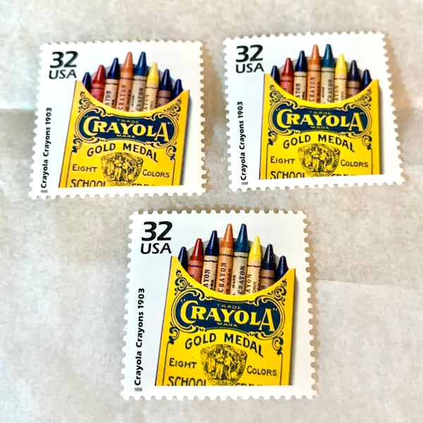3x CRAYOLA CRAYONS Celebrate the Century 1998 32c Unused Vintage ...
