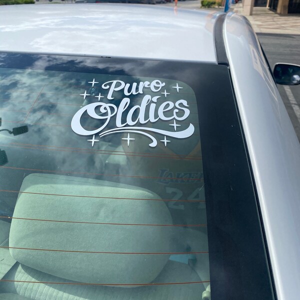 Puro Oldies - 5"x6" Vinyl Cut Transfer Decal, Laptop Stickers - Etsy