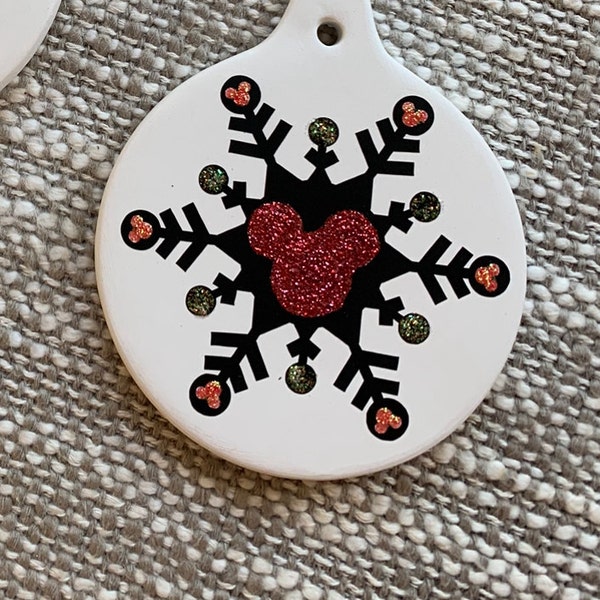 Mickey Mouse Snowflake SVG Jpg Png | Disneyland World Christmas Svg ...