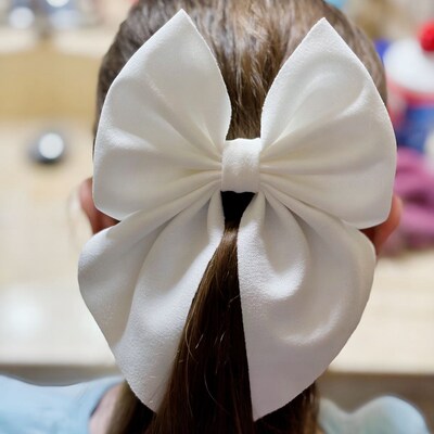 LUXE PIGGIES Double Layer Piggies Set of 2 Matching Bows 3 Inch Bows ...