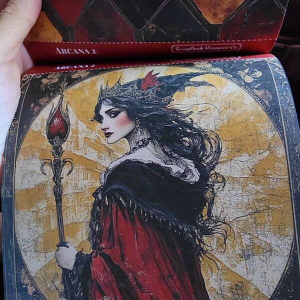 The Vampire Countess : Gothic Fantasy Prints Pad, Red & Black ...