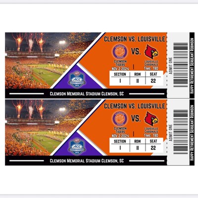 Customized Replica Football Ticket Gift Perfect Way to Give Digital ...