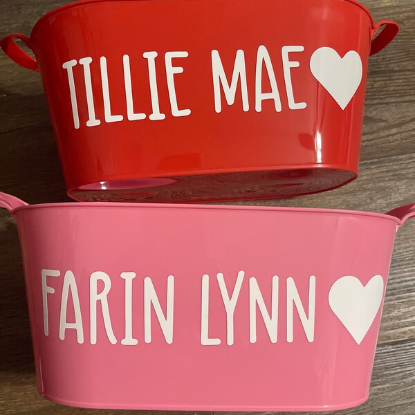 Personalized Graduation Gift Bucket, Personalized Senior Basket, High ...