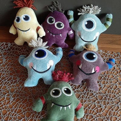 Monster Mash Plush Toys. Machine Embroidery In-the-hoop Toys and ...