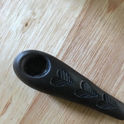 Small Black Smoking Pipe. Tiny Ceramic Pipe for Smoking. Elegant Pocket ...