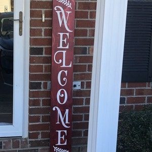 Front Porch Welcome Sign 5 Foot Welcome Sign 4 Foot Welcome Sign Rustic ...