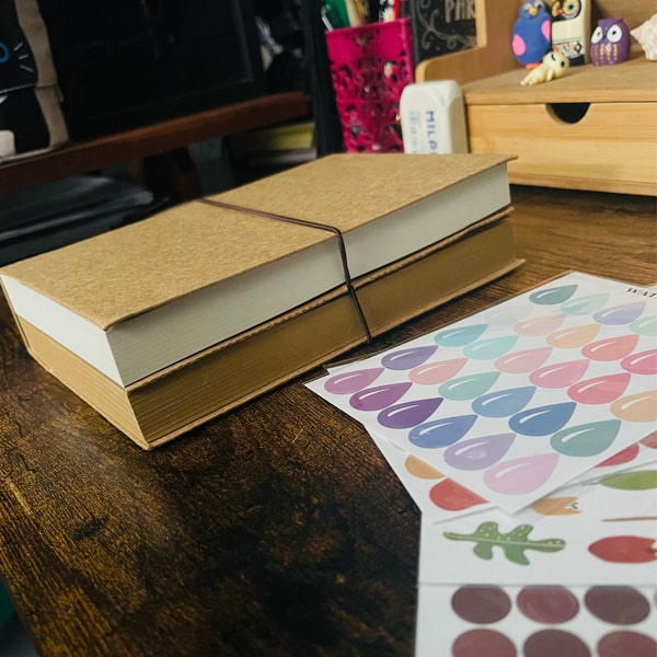 Thick Kraft Brown Paper Notebook Blank Notebook Journal Scrapbook ...