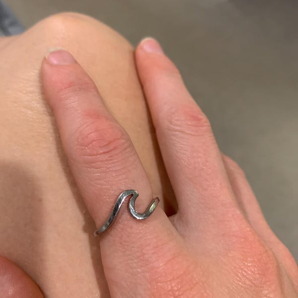 Wave Ring, Surfer Girl Ring, Waterproof Jewelry, Beach Essentials ...