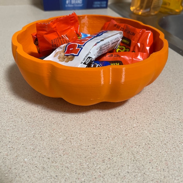 Halloween Pumpkin Candy Bowl - Spooky Home Decor - Trick or Treat - Etsy