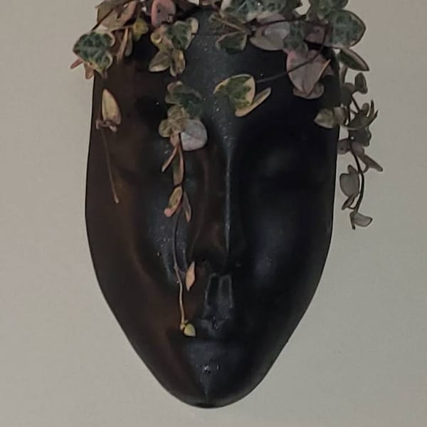 Head Planter - Face Wall Planter - Flower Pot - Hanging Garden Deco ...