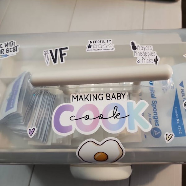 IVF Custom Sticker Gift | Infertility Stickers | Fertility Gifts | IVF ...