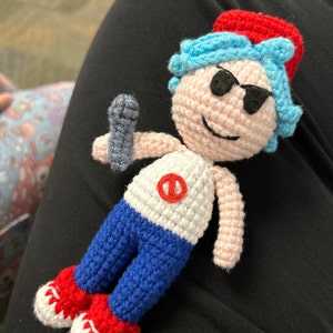 FNF True Expunged Plush Custom FNF Crochet Doll - Etsy