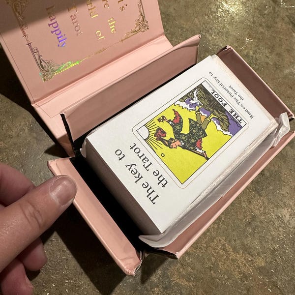 Pink Tarot Deck in Box, Tarot Cards, Oracle Card Deck, Divination Tarot ...