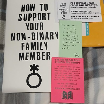 How to Support Your Non-binary Family Member Nonbinary Ally Zine ...