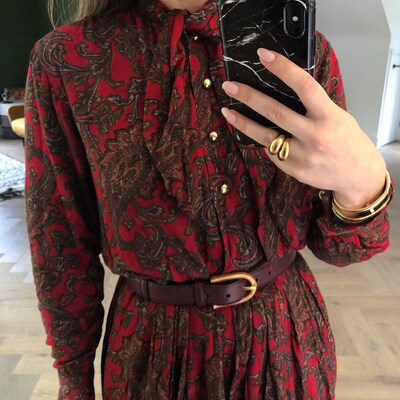 WOW Original Vintage 1980s MAGENTA Pink Lame 1980s Ra Ra Party Dress UK ...