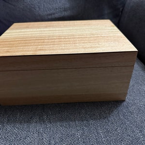 Large Wooden Keepsake Box With Lid Wood Storage Box for Home Keepsakes ...