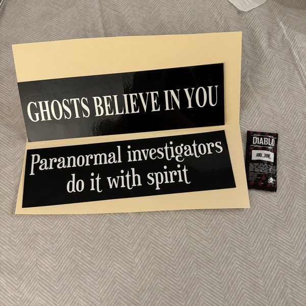 Ghosts Ghost Hunting Ghosts Believe in You Original Bumper Sticker - Etsy