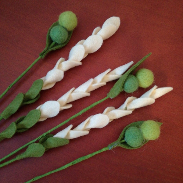 Felt Flower Craft Kit: DIY Felt Flowers - Cottage Garden Bouquet - Etsy