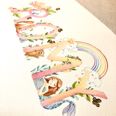 Leafy Fox Print A4 Fox Illustration Leafy Print Nursery Print Nursery ...