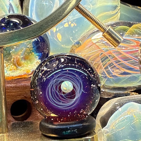 Space Pendant | Universe Pendant | Opal Galaxy Pendant Necklace | Blown ...