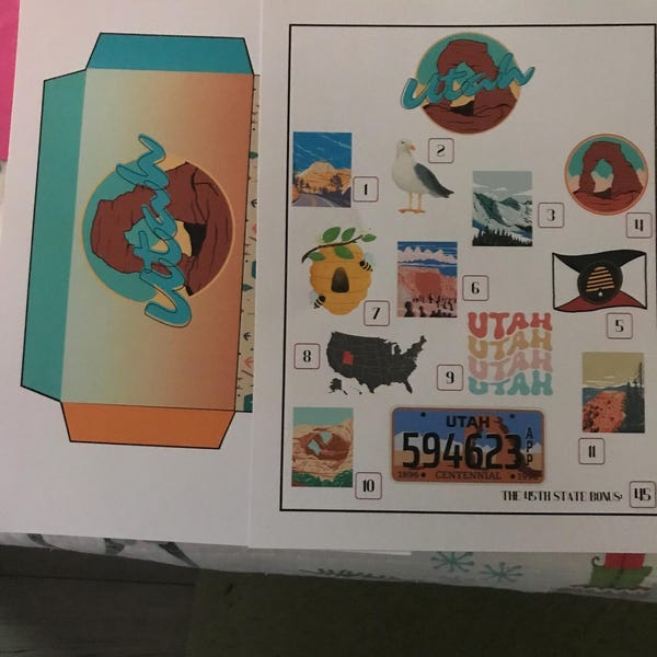 Utah the 45th State Savings Challenge and Cash Envelope - Etsy