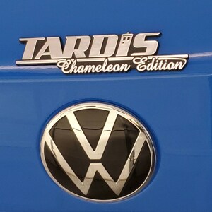 TARDIS Chameleon Edition Dr Who Car Emblem Chrome Plastic - Etsy
