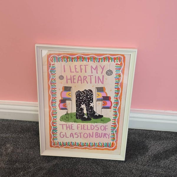 What Comes Next Will Be Marvellous Pink Lyrics Print - Illustrated by ...